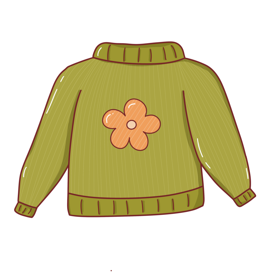 Cute Green Sweater 50568379 Png
