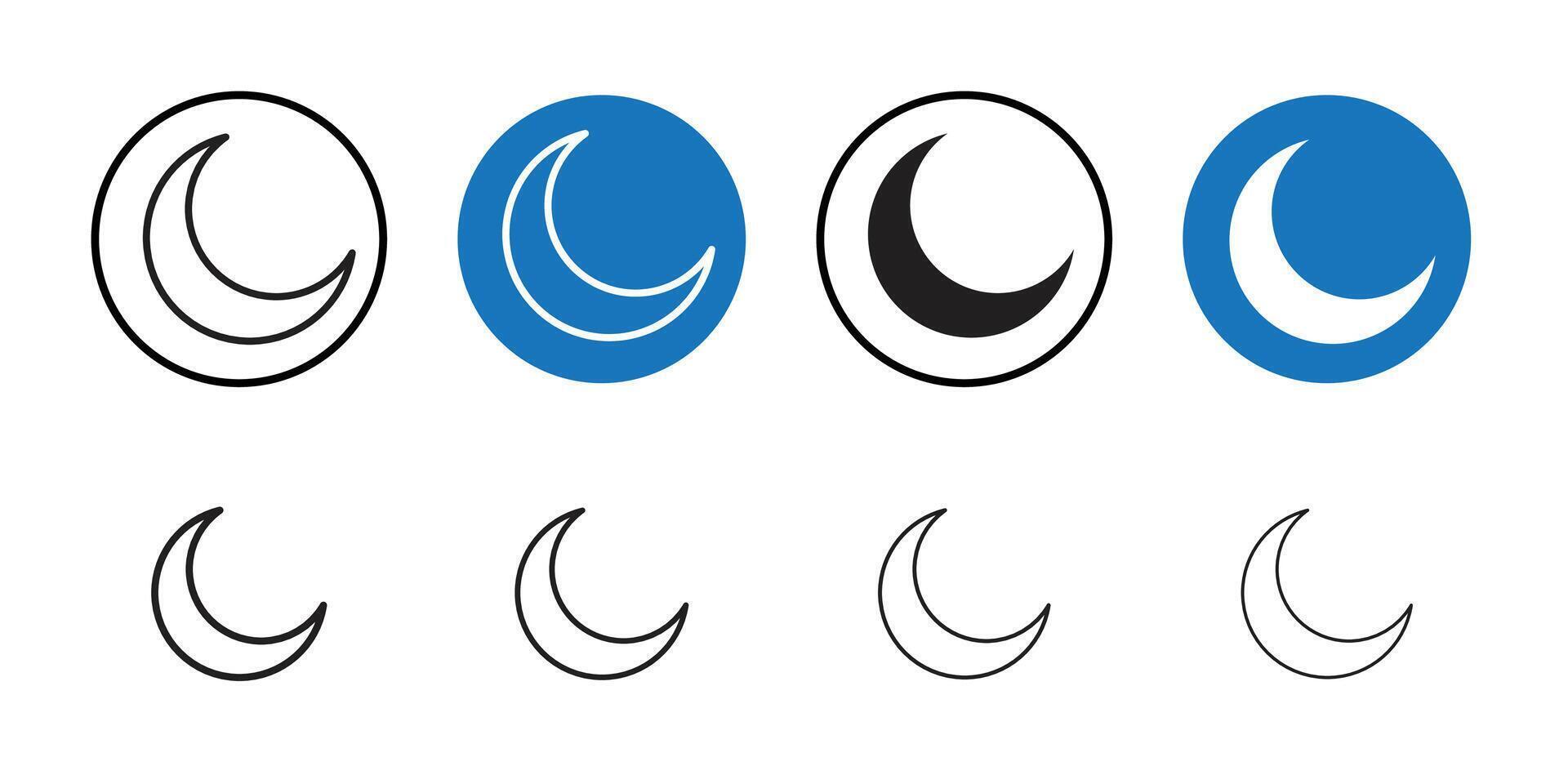 Moon icon Thin line art collection 50570554 Vector Art at Vecteezy Moon icon Thin line art collection 50570554 Vector Art at Vecteezy