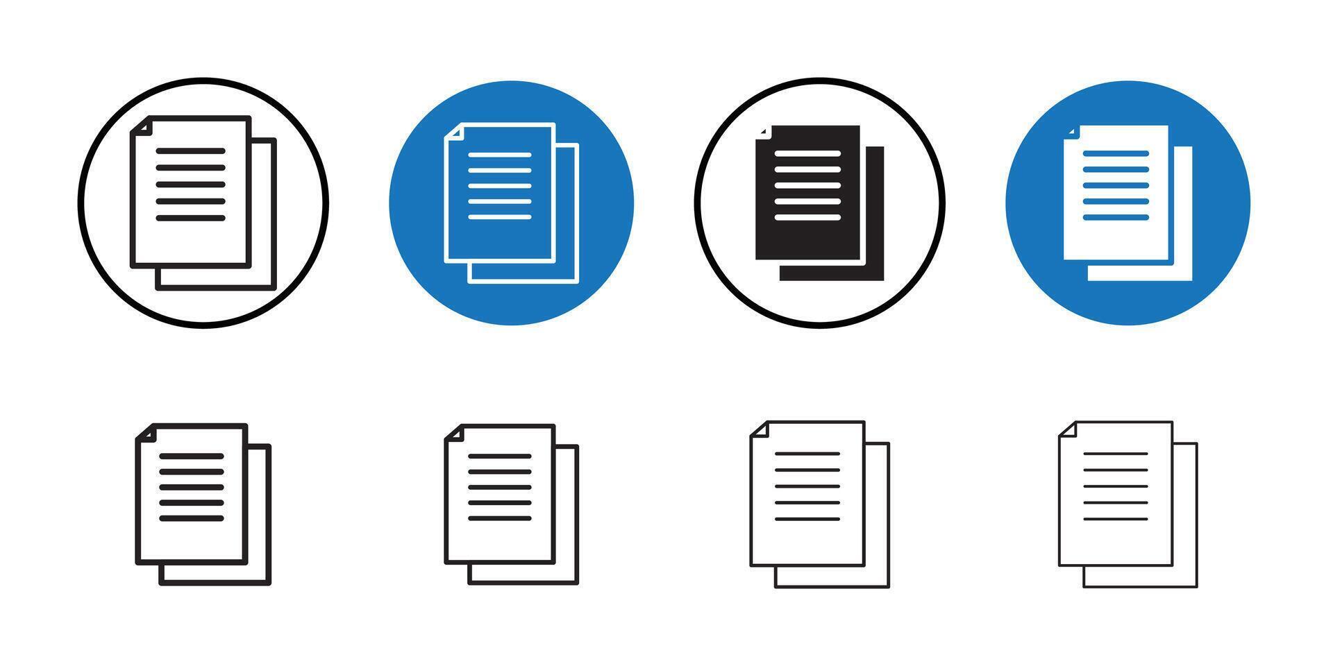 Document icon Thin line art collection 50570930 Vector Art at Vecteezy Document icon Thin line art collection 50570930 Vector Art at Vecteezy