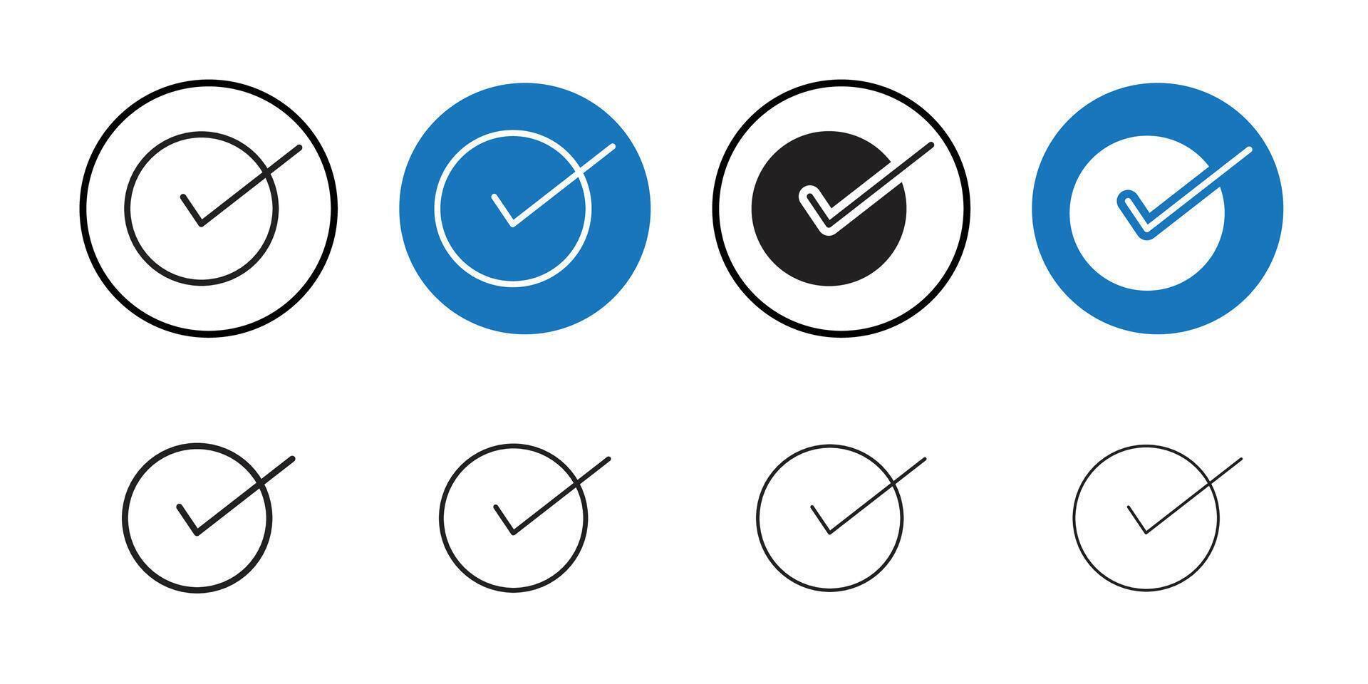 Check icon Thin line art collection 50571310 Vector Art at Vecteezy Check icon Thin line art collection 50571310 Vector Art at Vecteezy