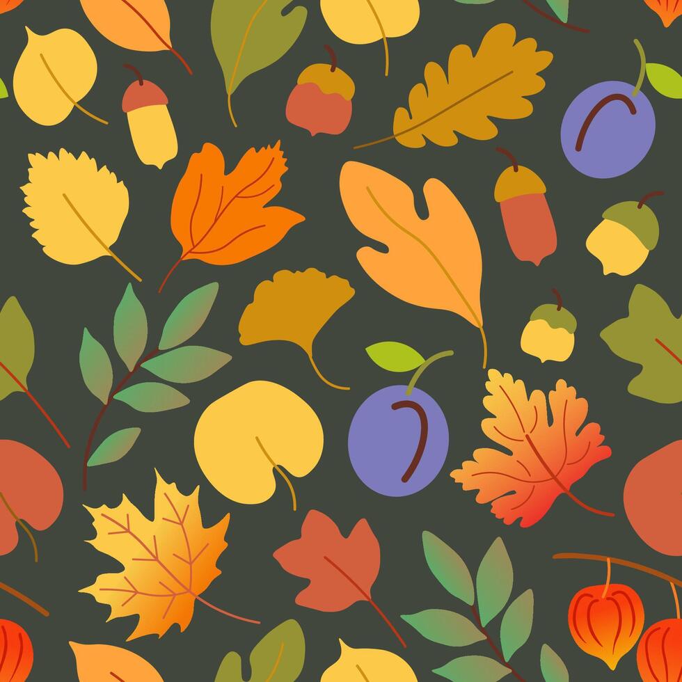 fall seamless pattern 50580587 Vector Art at Vecteezy