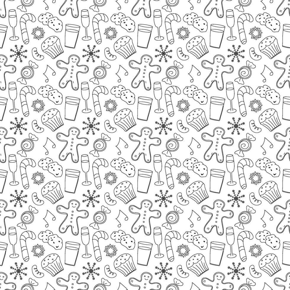 Gingerbread pattern seamless pattern 50581607 Vector Art at Vecteezy