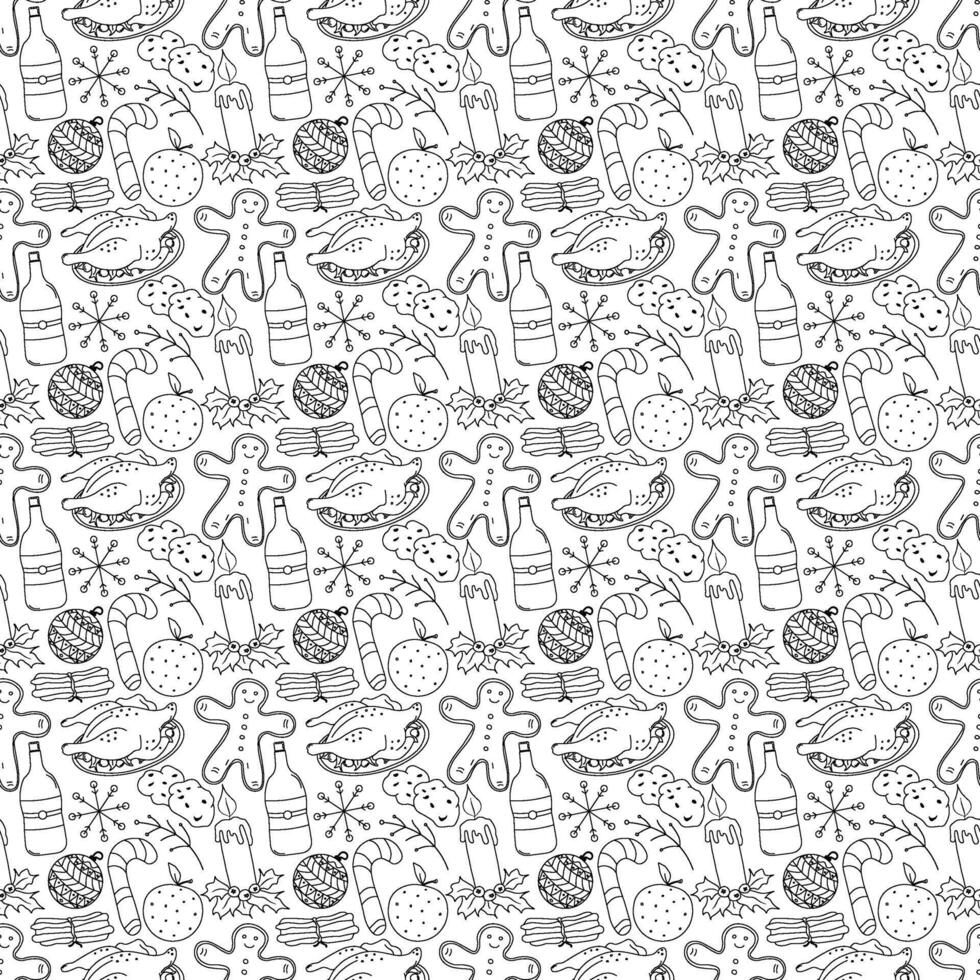 A seamless pattern with a variety of different objects 50581646 Vector ...