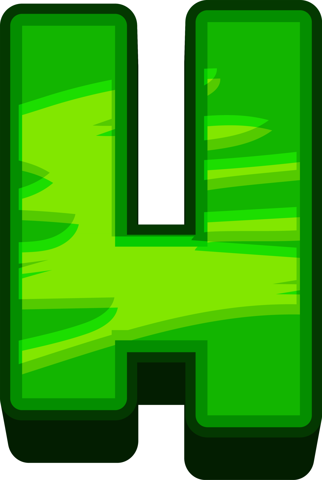 H green letter h 50592252 PNG