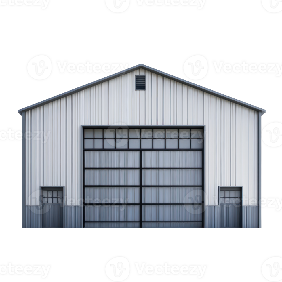 3d Warehouse Front View Isolate On Transparency Background 50593372 Png