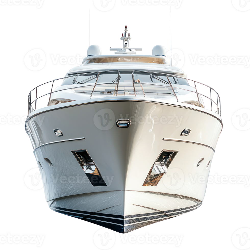 Yacht Front View Isolate On Transparency Background 50593571 Png