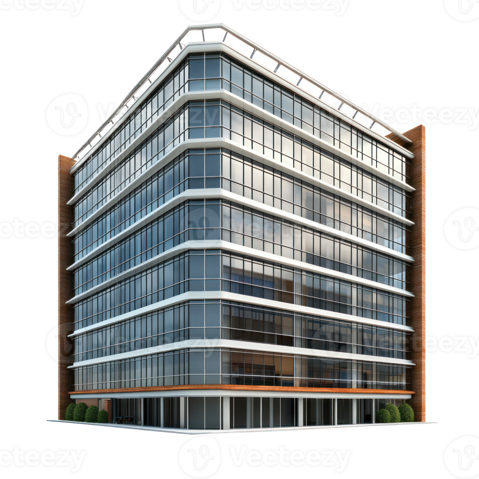 3D Office Building isolate on transparency background 50595142 PNG