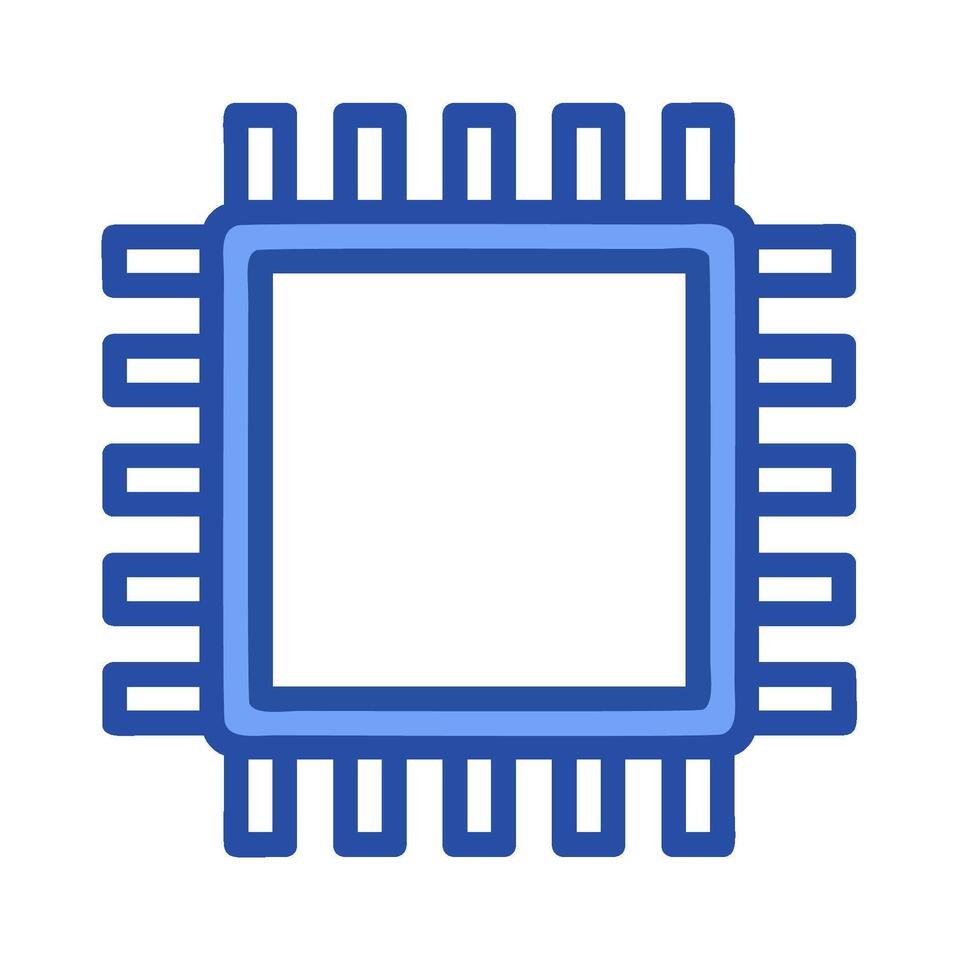 A computer processor icon on a white background 50602806 Vector Art at ...