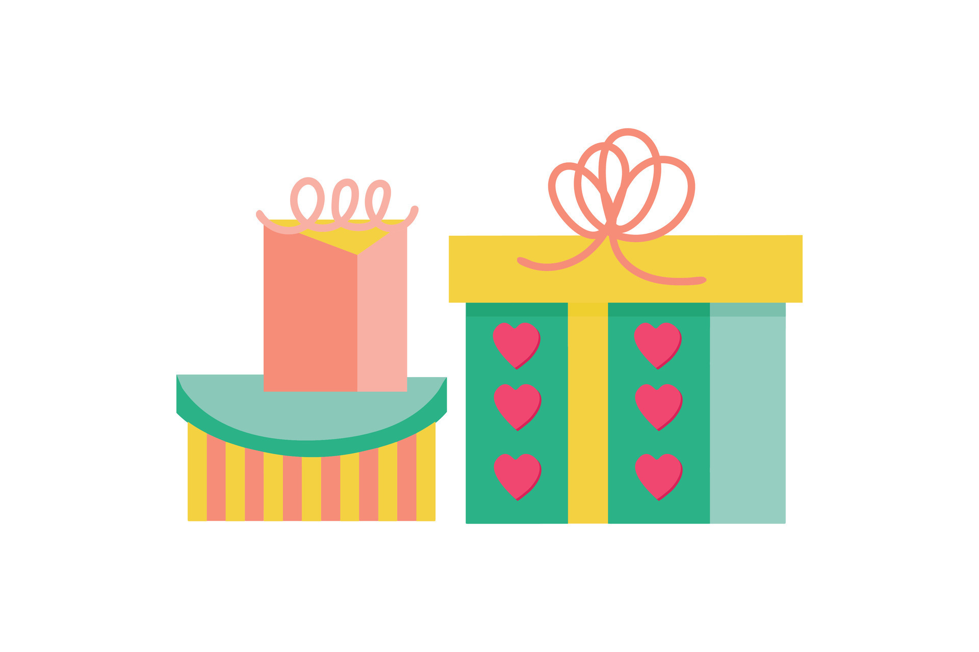 Gifts box Happy Merry Christmas flat style icon. 50613507 Vector Art at ...