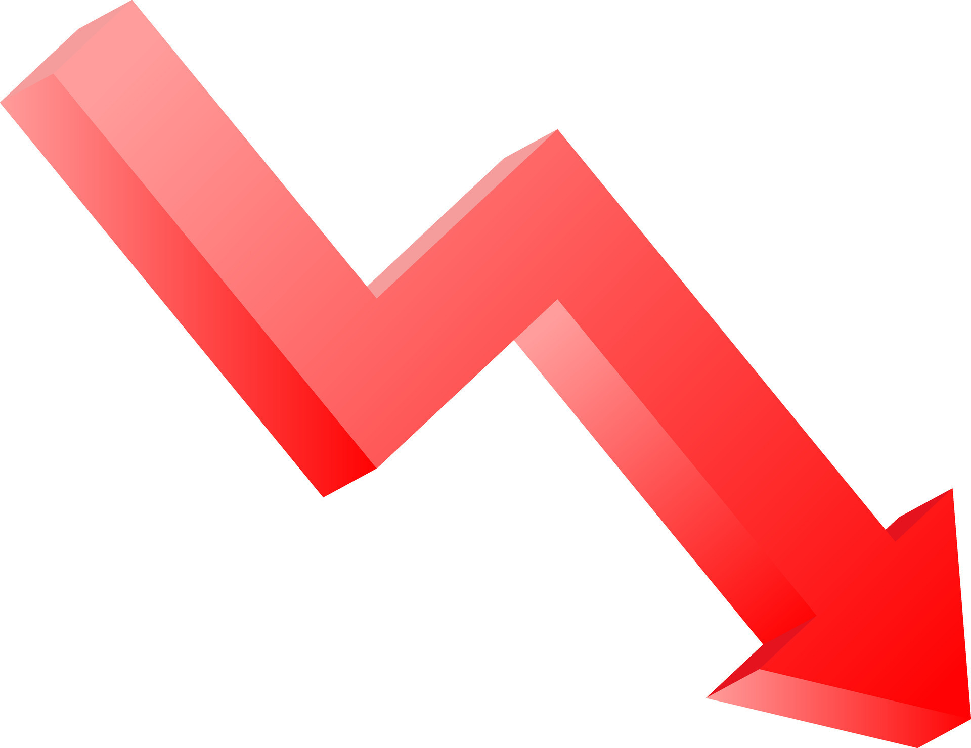 Red decrease arrow icon Finance Investment Clipart Illustration Icon Set 50617259 Vector Art at ...