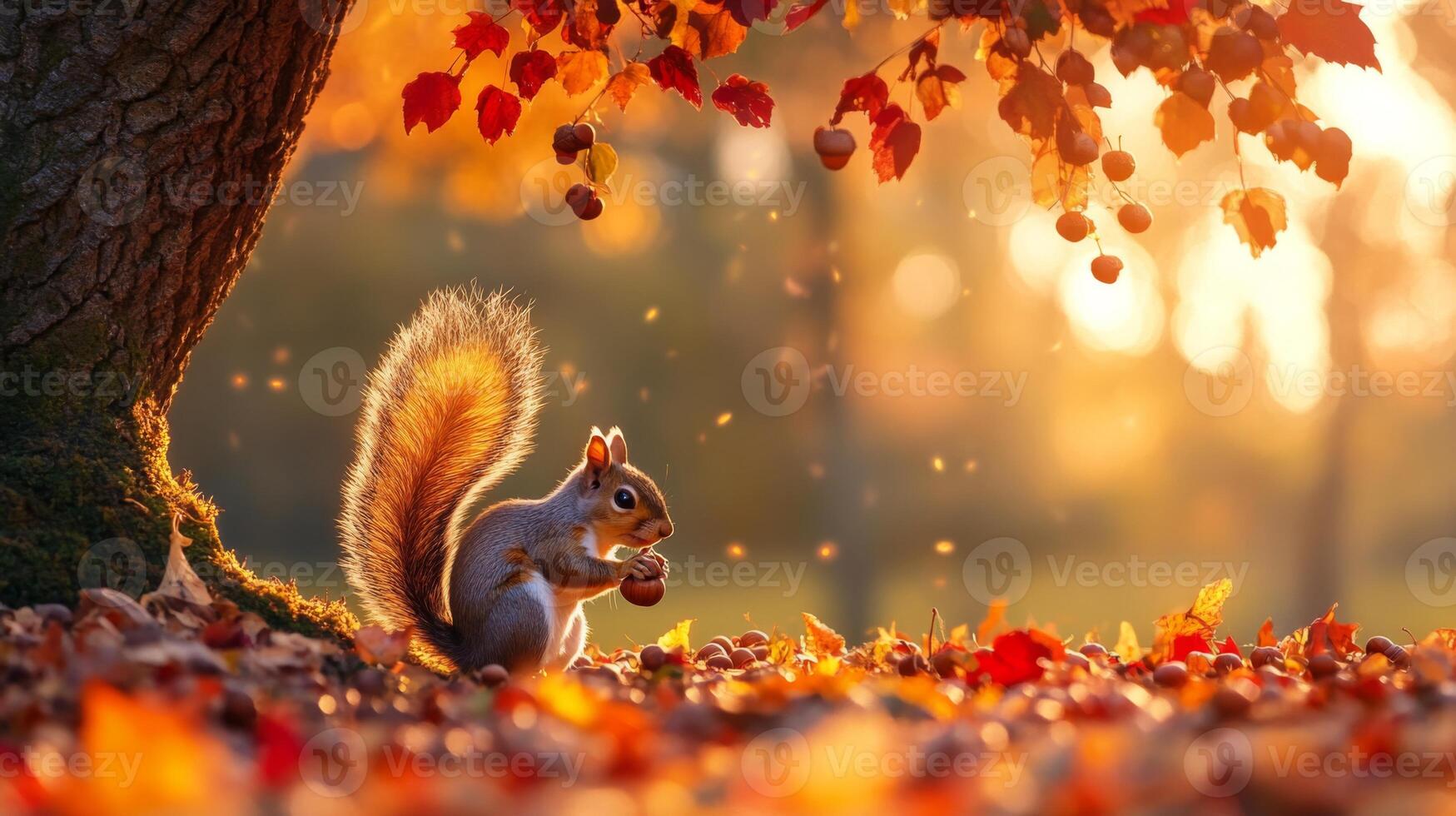 Autumn squirrels in the forest 50622126 Stock Photo at Vecteezy