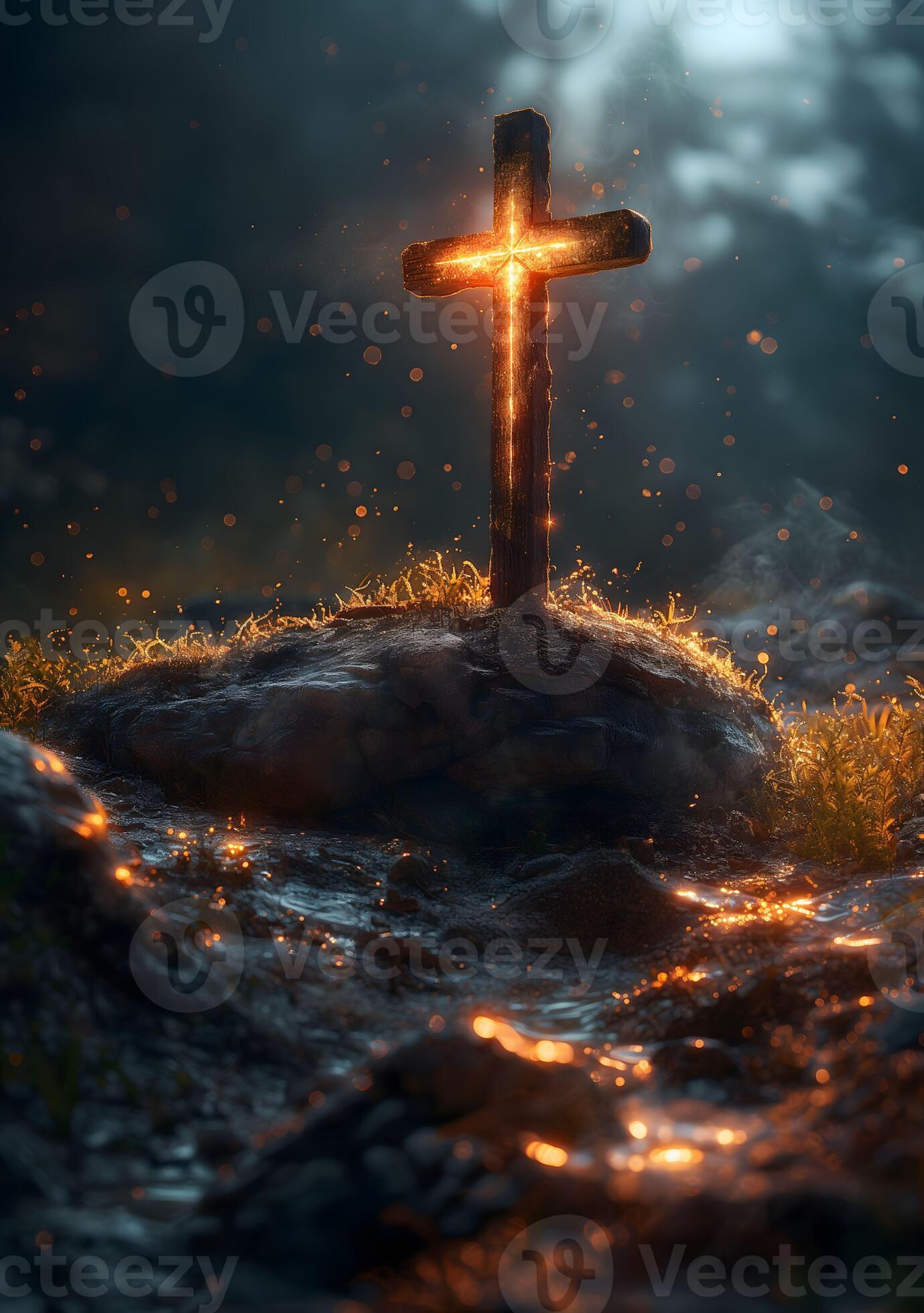 Epic and Dramatic Cross of Christ Illustration 50629376 Stock Photo at ... Epic and Dramatic Cross of Christ Illustration 50629376 Stock Photo at ...