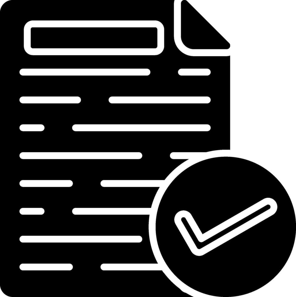 Completed Glyph Icon 50638375 Vector Art at Vecteezy