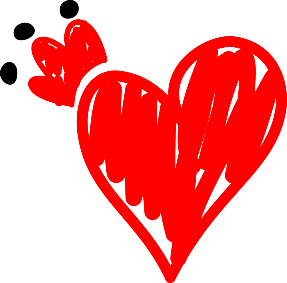 Doodle Hand Drawn Heart Love 50698744 Png