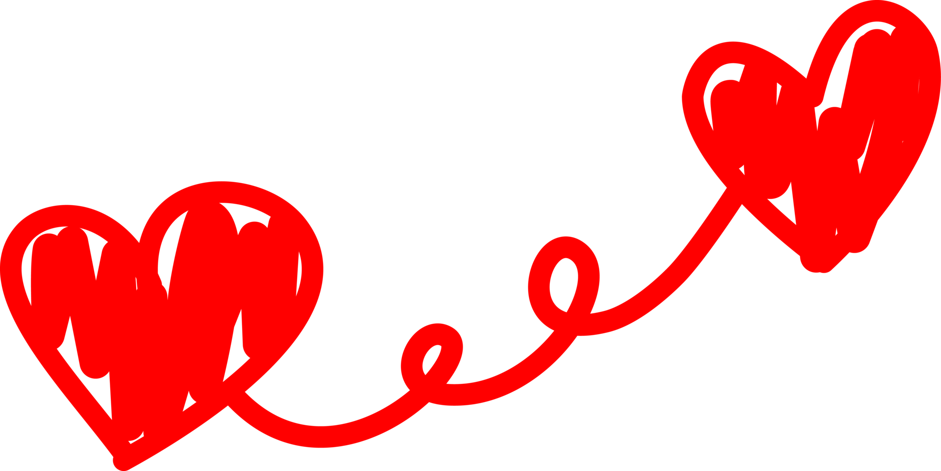 Doodle Hand Drawn Heart Love 50698766 Png