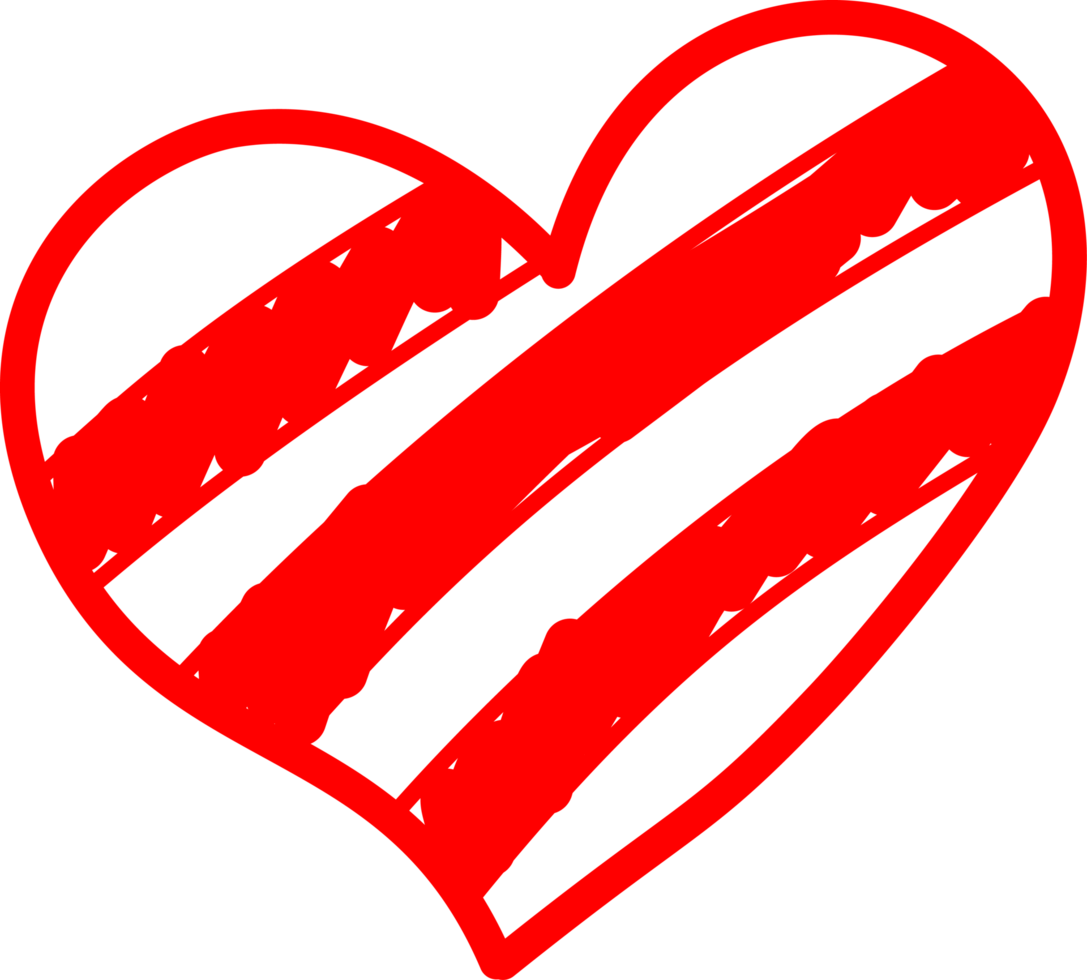Doodle Hand Drawn Heart Love 50698767 Png