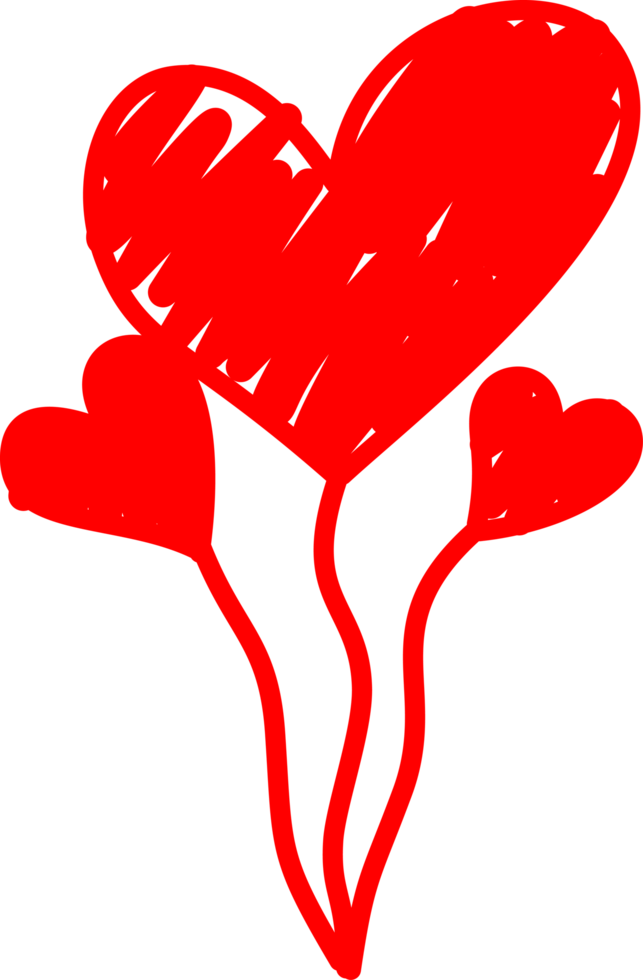Doodle Hand Drawn Heart Love 50698779 Png