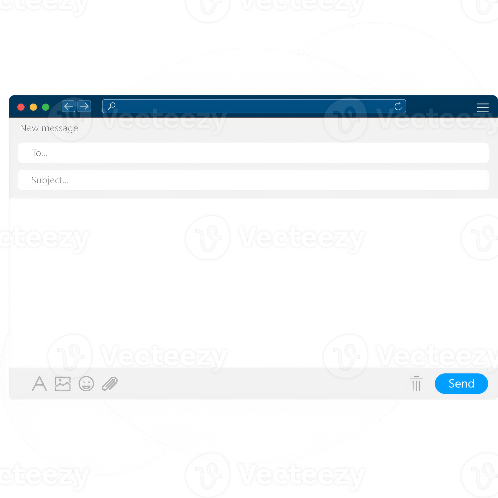 Browser window illustration. Browser or web browser in flat style. Window concept internet ...