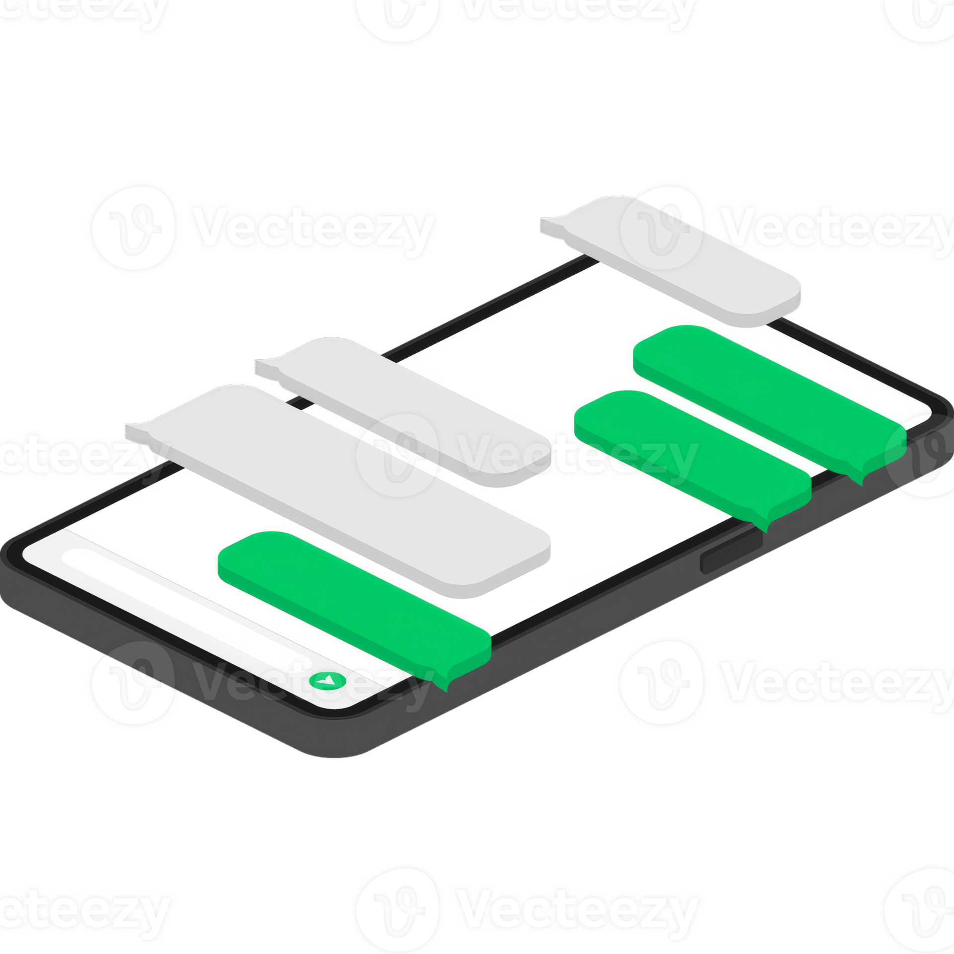 Flat Messages Bubbles. Chat interface. Message bubbles. 50699598 PNG