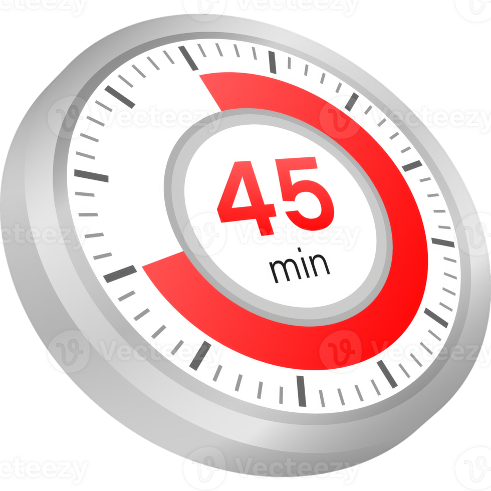 The 45 minutes, stopwatch icon. Stopwatch icon in flat style on a white ... The 45 minutes, stopwatch icon. Stopwatch icon in flat style on a white ...