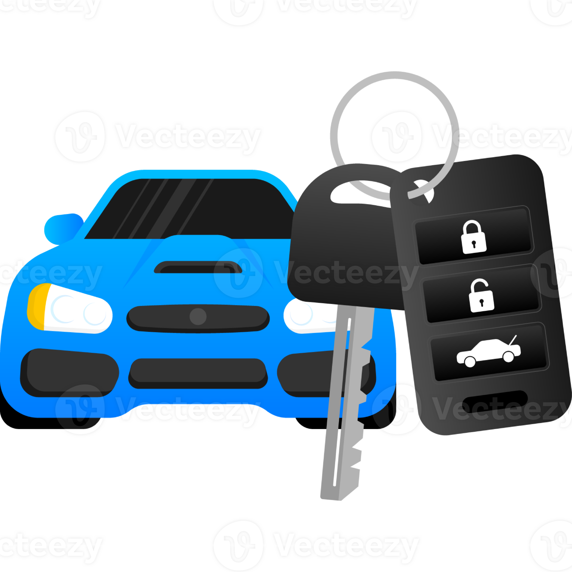 Auto key, great design for any purposes. Blue background. White ... Auto key, great design for any purposes. Blue background. White ...