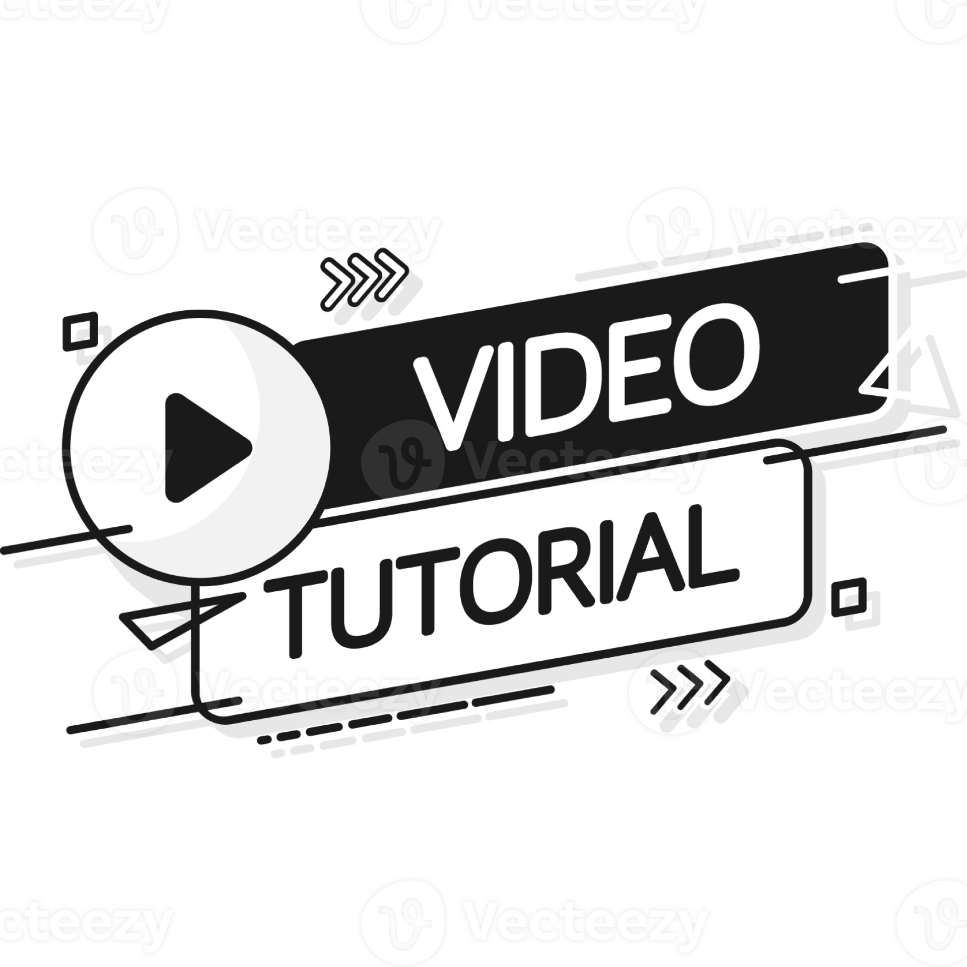 Tutorial Icon On Blue Background Tutorial Banner 50700477 Png
