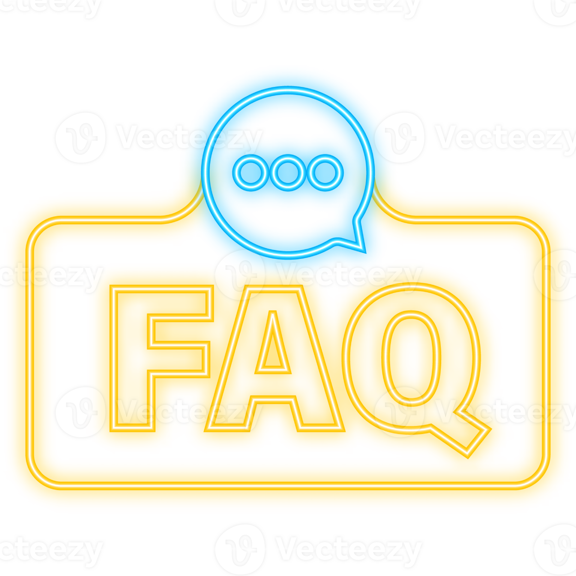 Neon Icon. Frequently Asked Questions FAQ Label 50701447 PNG Neon Icon. Frequently Asked Questions FAQ Label 50701447 PNG