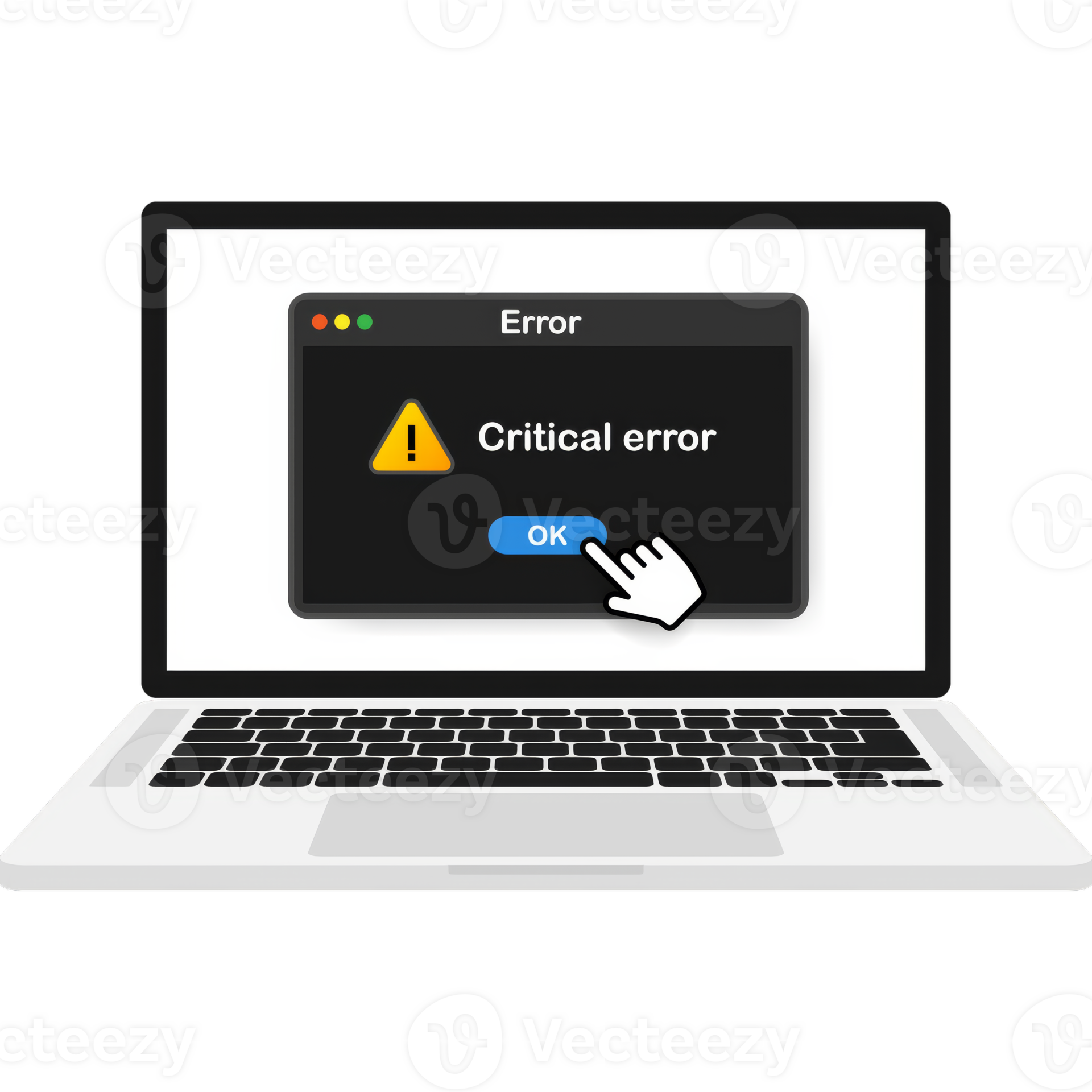 System error icon failure pc interface. Error message computer window alert popup 50701691 PNG