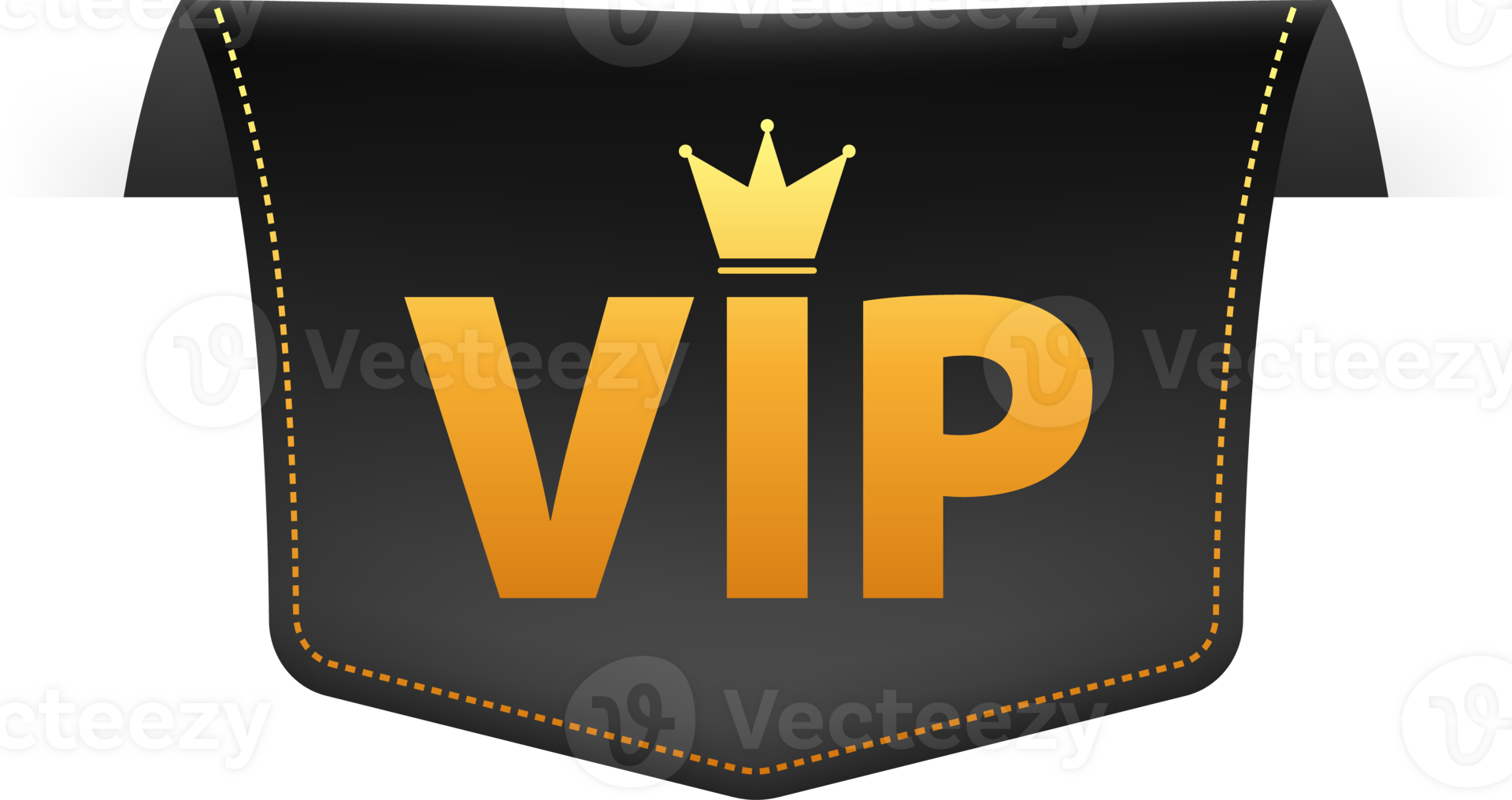 Black ribbon with text VIP. Banner ribbon label VIP club 50703285 PNG