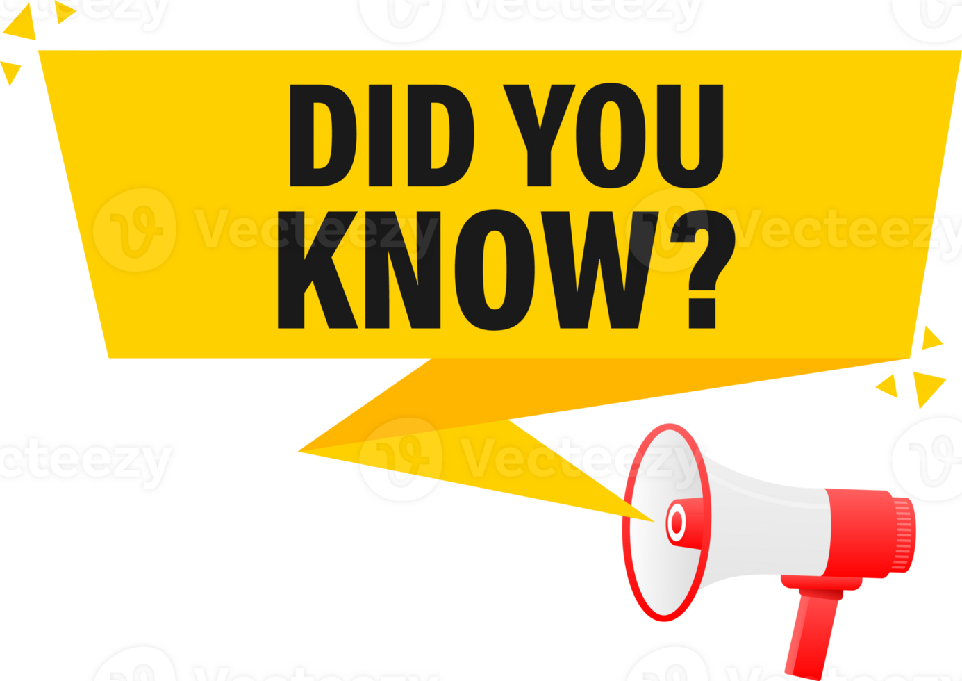 Megaphone label set with text did you know. Did you know announcement ... Megaphone label set with text did you know. Did you know announcement ...