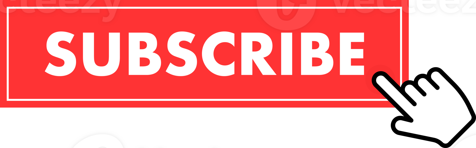 Set Of Subscribe Button Hand Pointer Clicking Subscribe Web Buttons 50703728 Png