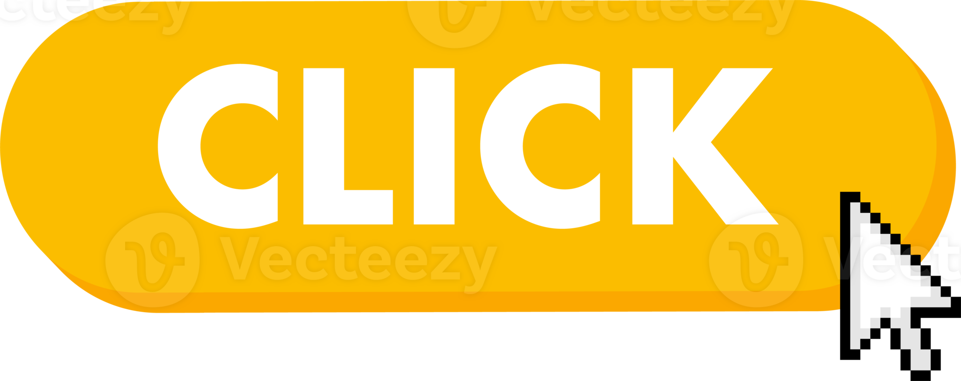 Set of Click button. Hand pointer clicking. Click web buttons 50703775 PNG