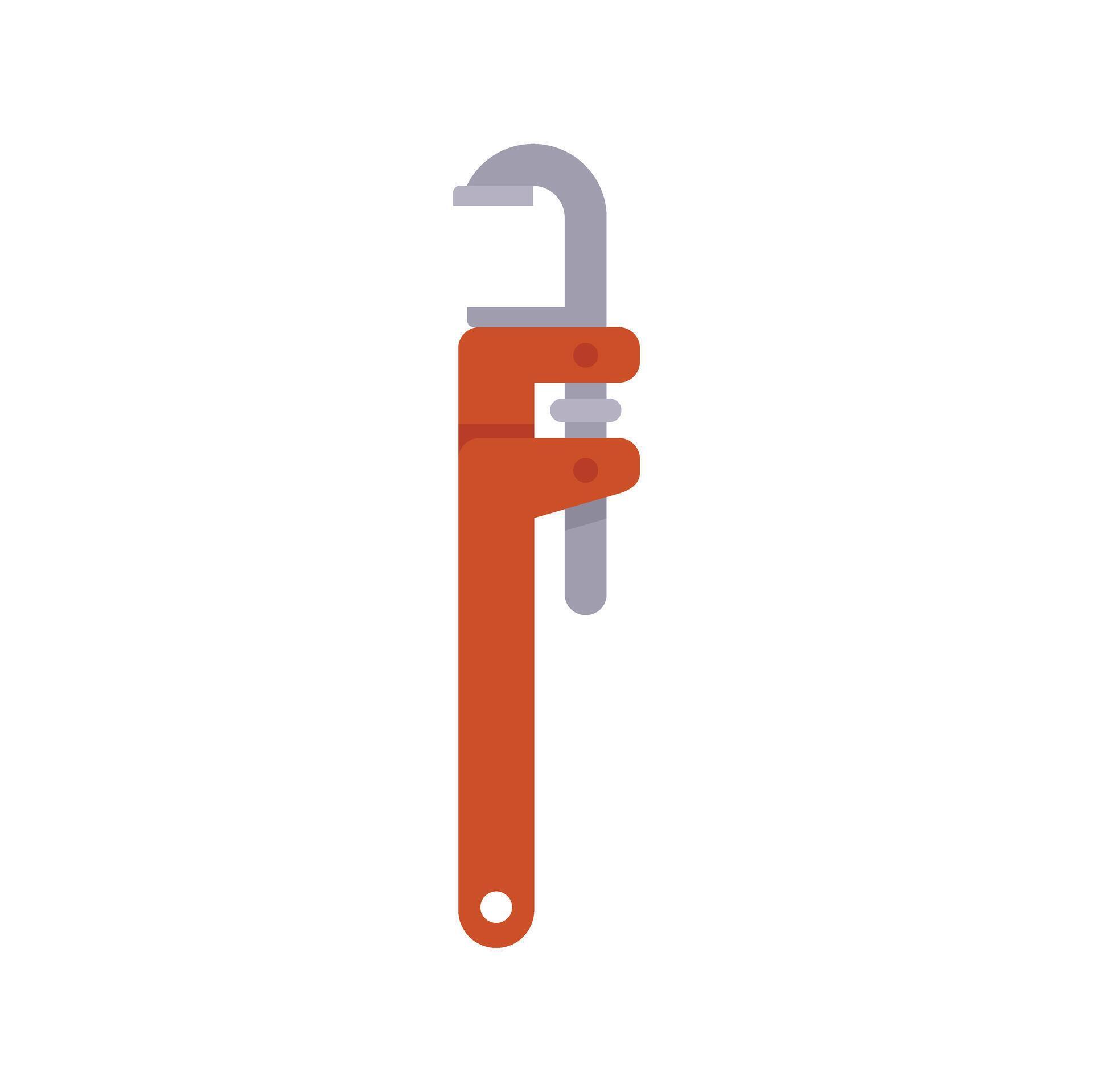 Adjustable pipe wrench spanner plumbing tool illustration 50717542 Vector Art at Vecteezy