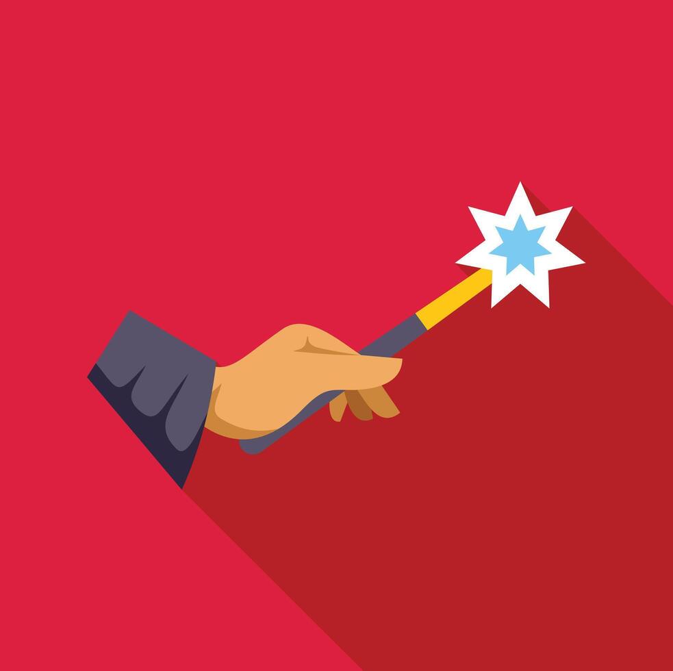 Magician Hand Holding Magic Wand Making Magic Trick 50718698 Vector Art At Vecteezy