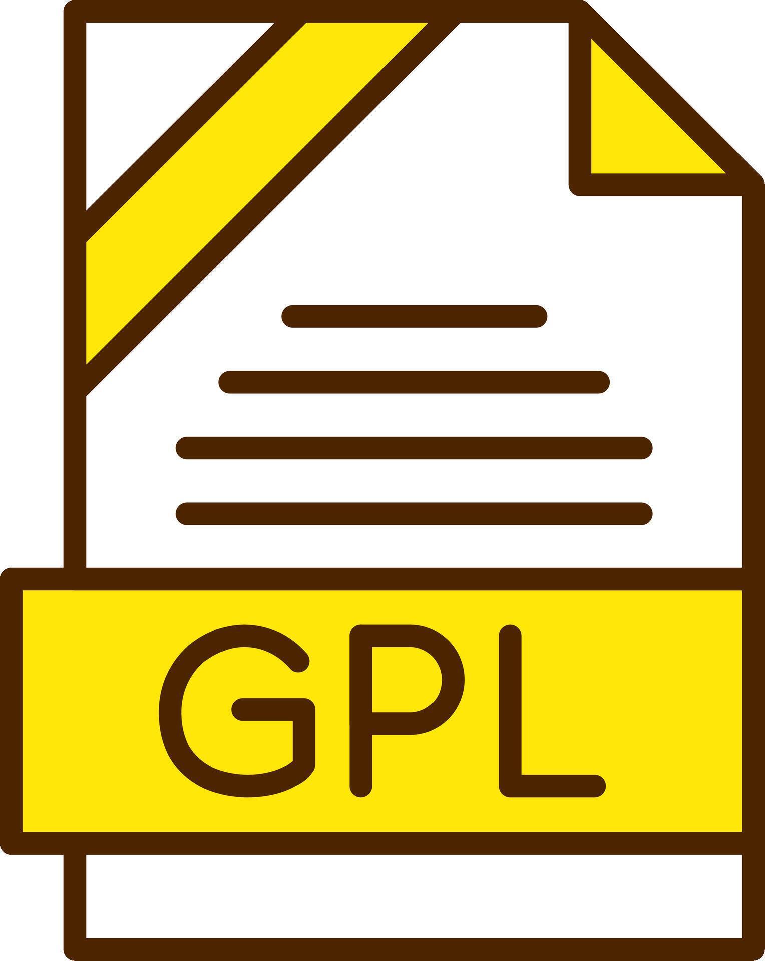 Gpl Icon Design 50728683 Vector Art At Vecteezy