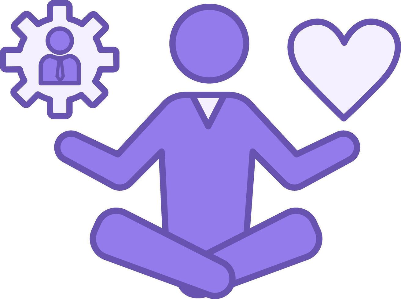 Stress Management Colored Icon. Icon of Meditating Man. Work-Life ... Stress Management Colored Icon. Icon of Meditating Man. Work-Life ...