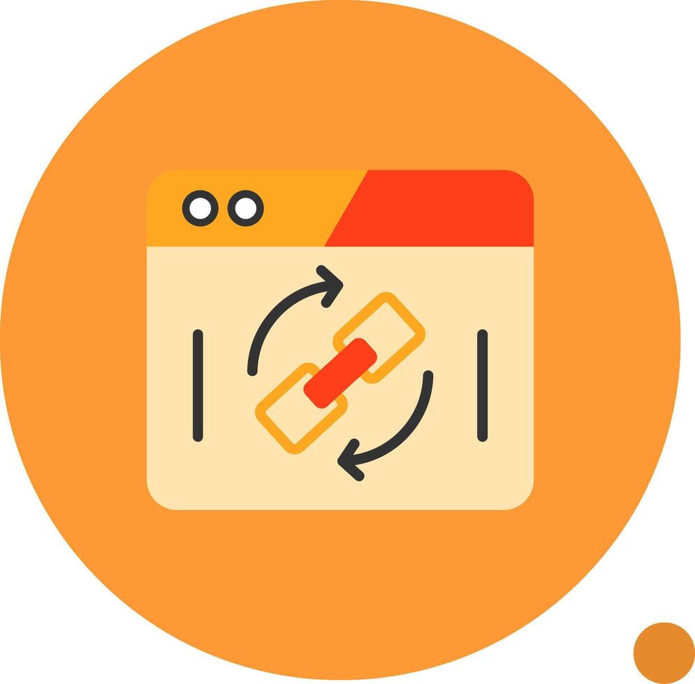 Backlink Flat Shadow Icon 50731708 Vector Art at Vecteezy