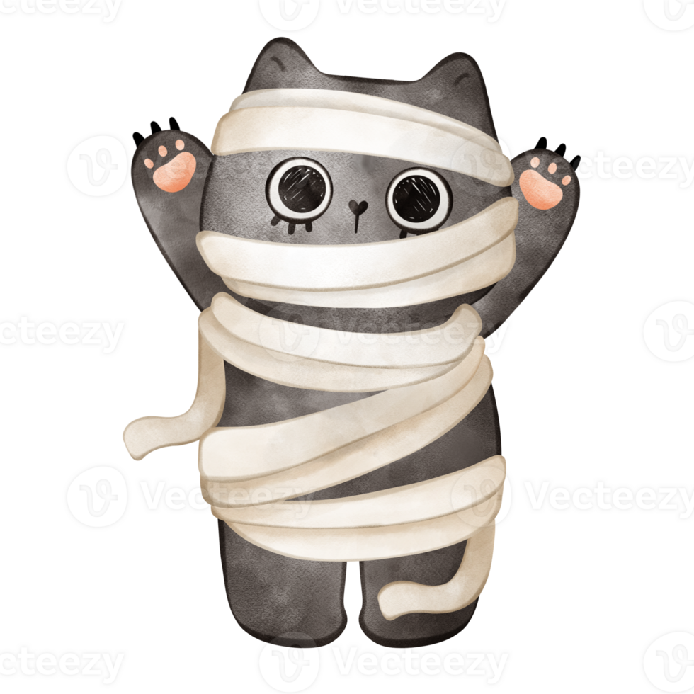 The naughty black mummy cat 50737375 PNG