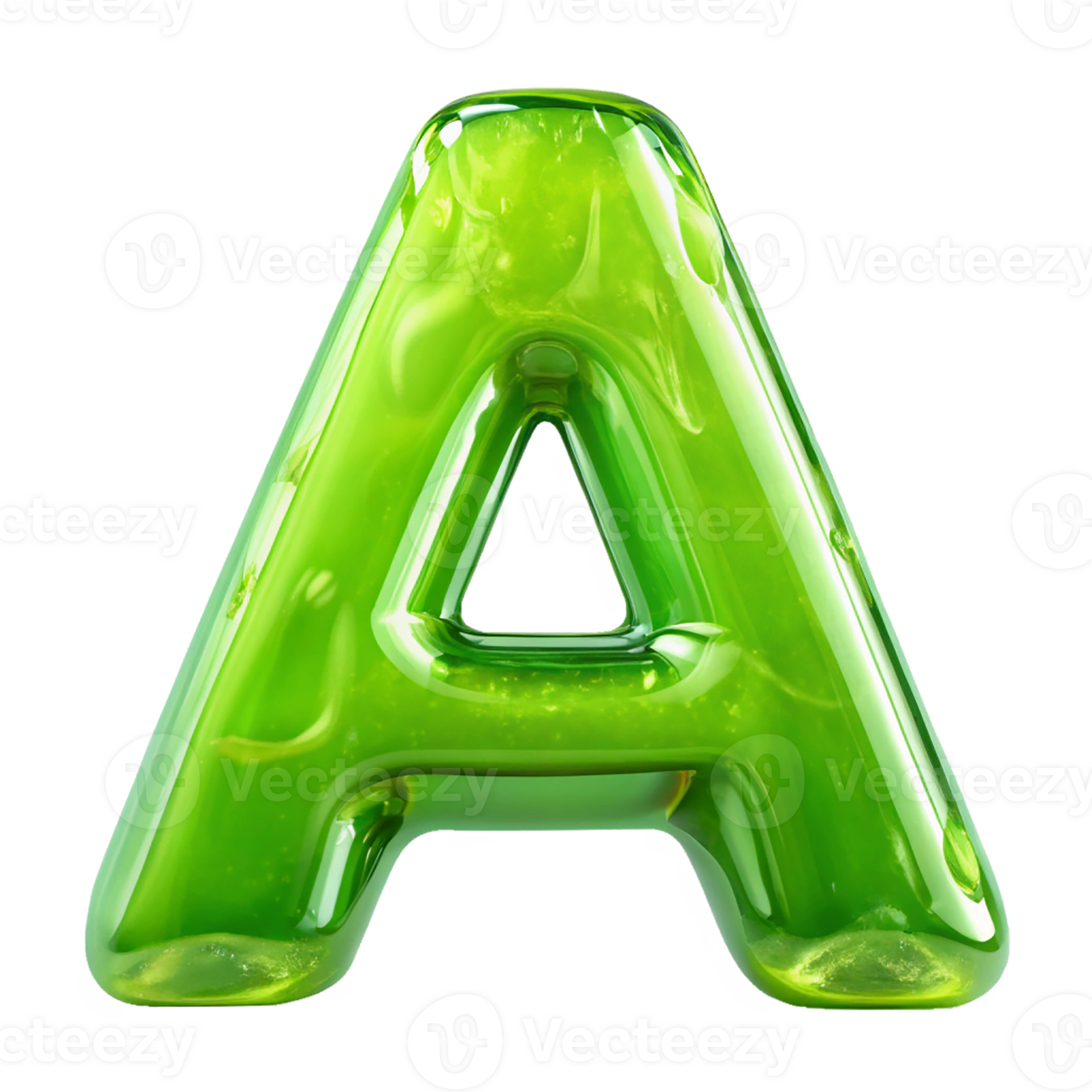 A green letter a with a liquid inside 50738317 PNG
