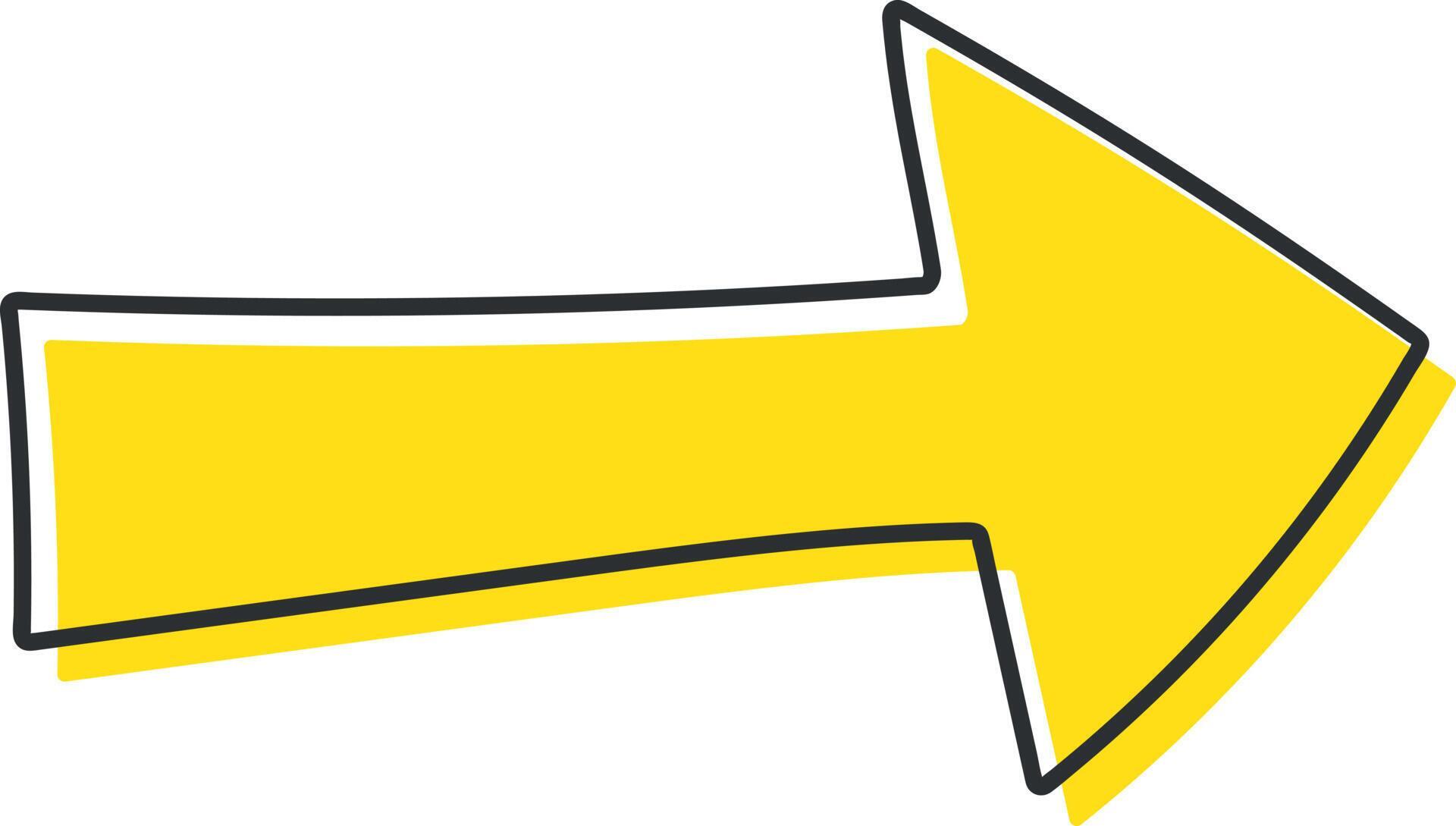 Yellow arrow clip art 50739020 Vector Art at Vecteezy