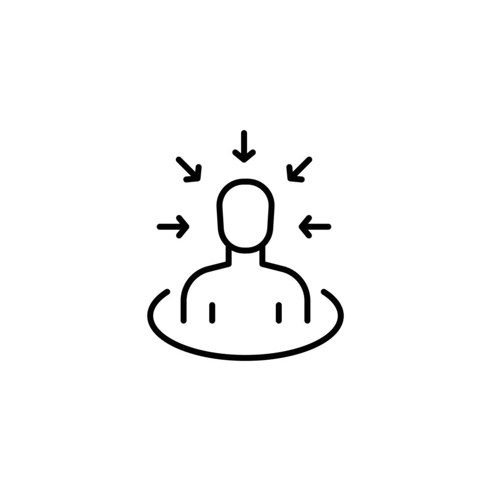 Headhunting, user icon. Target audience. Customer, client targeting ... Headhunting, user icon. Target audience. Customer, client targeting ...