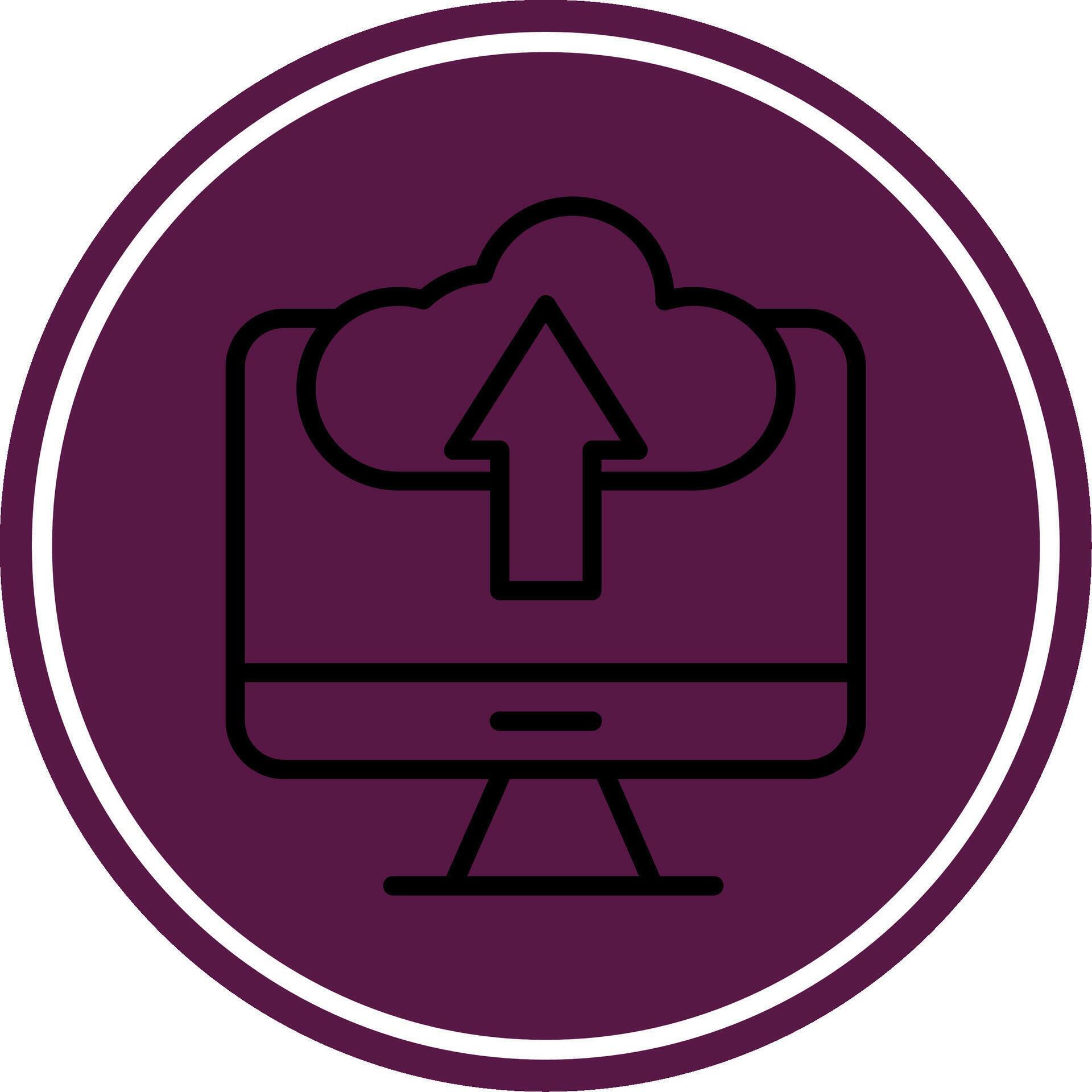 Cloud Computing Line Circle Icon 50745333 Vector Art At Vecteezy