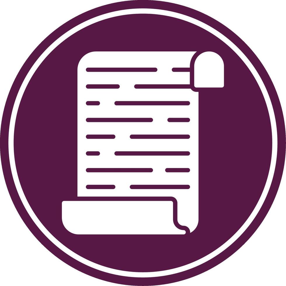 Script Glyph Circle Icon 50748496 Vector Art at Vecteezy