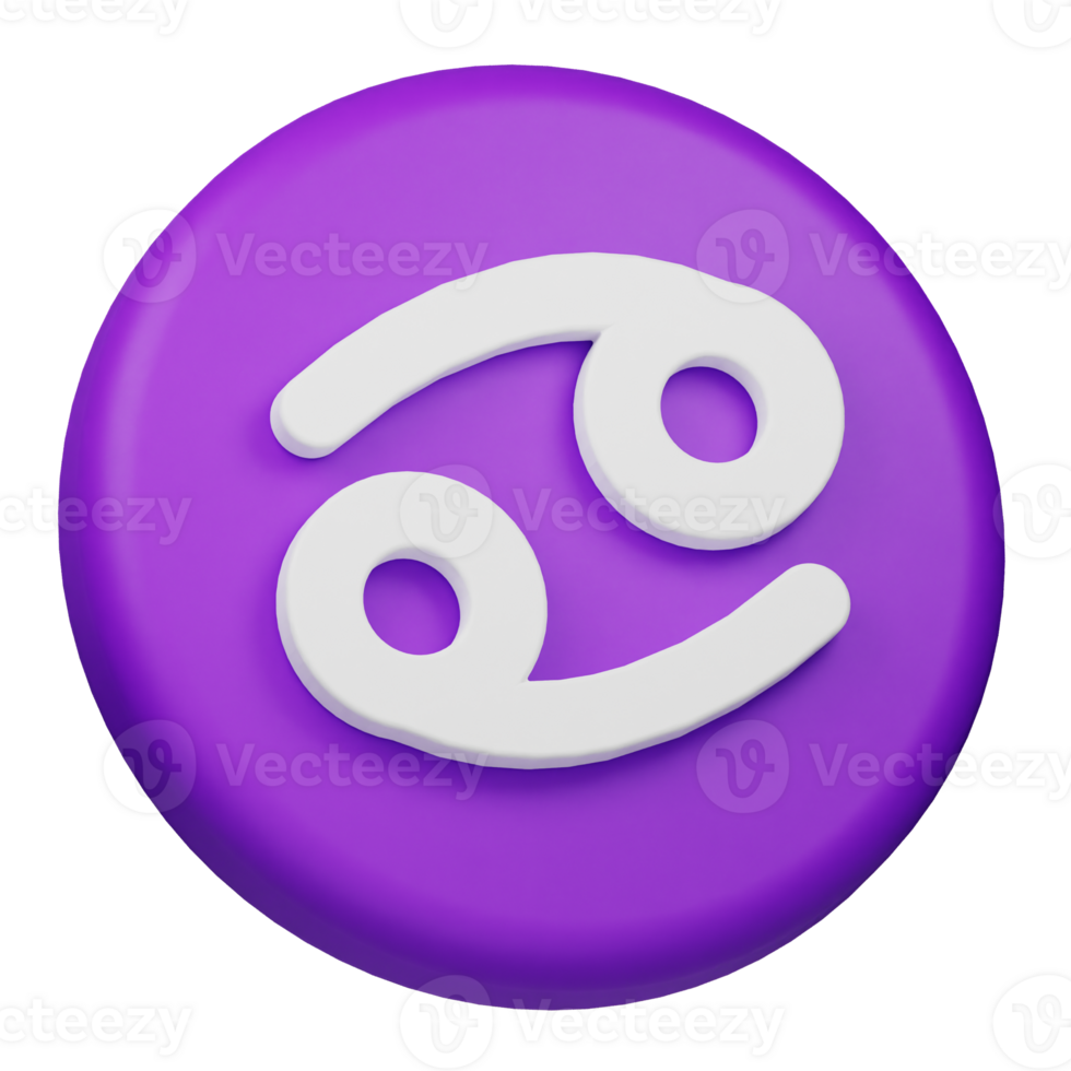 Cancer Zodiac Sign 3d Icon 50754826 Png
