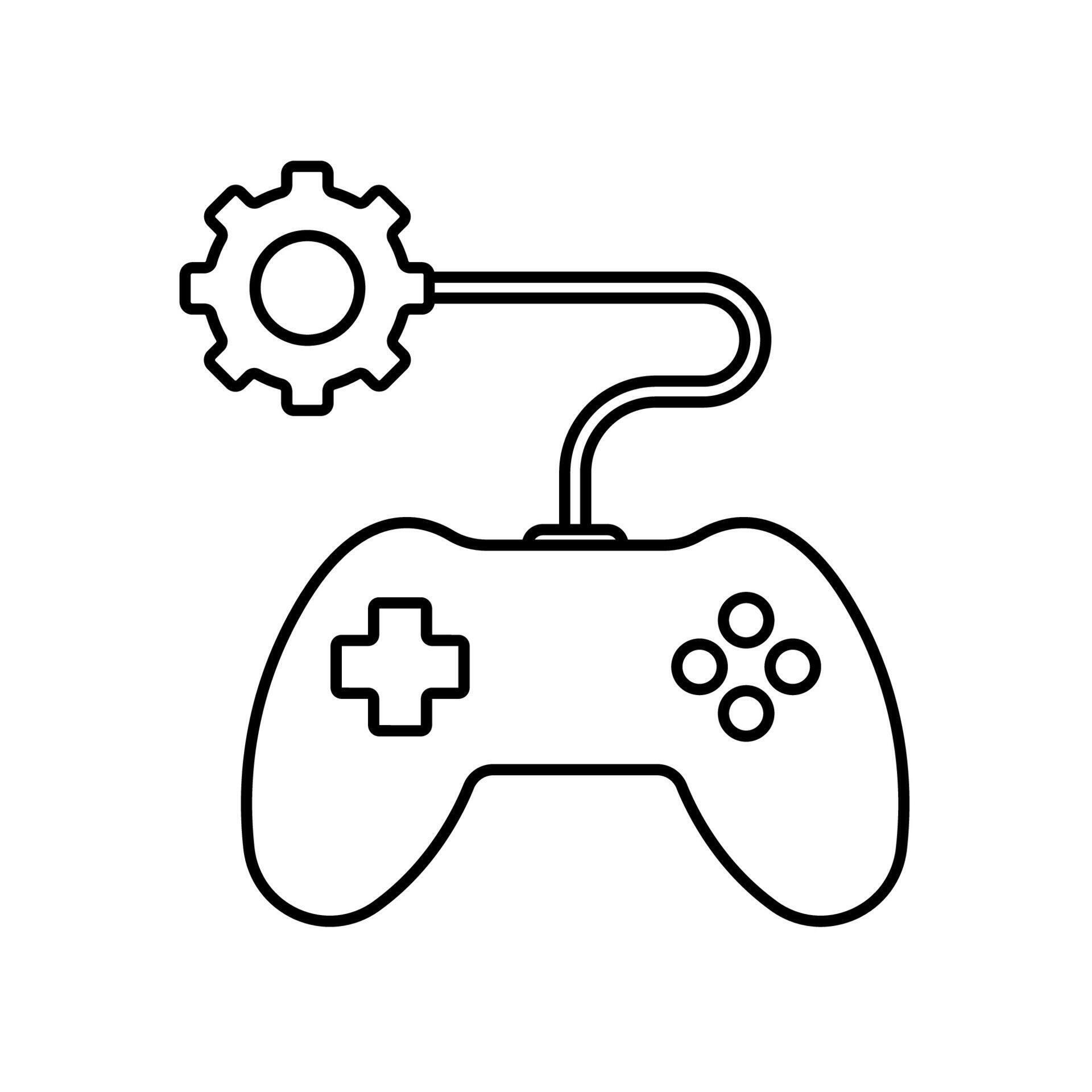 gamification concept line icon. Simple element illustration. gamification concept outline symbol ...