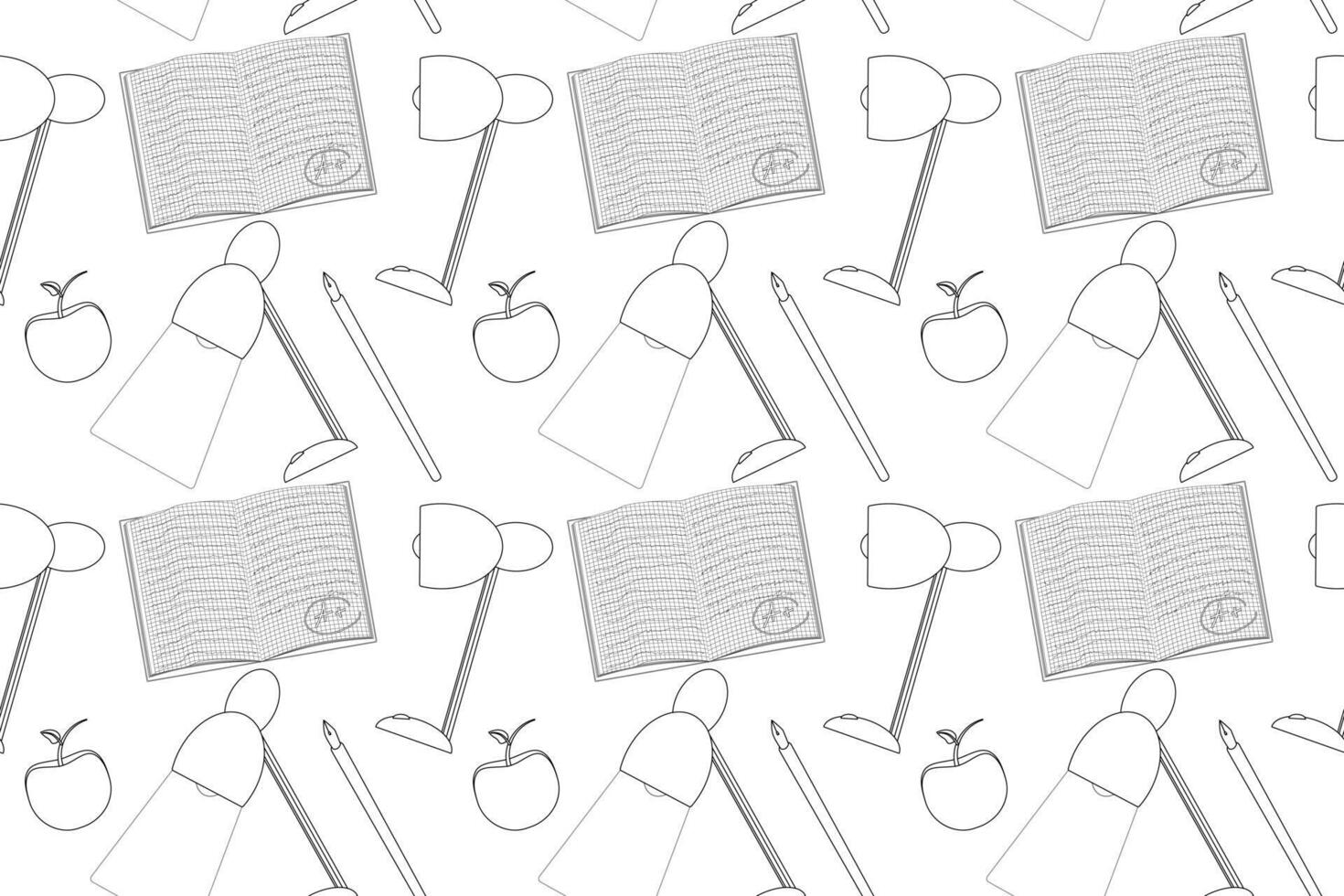 school themed coloring book