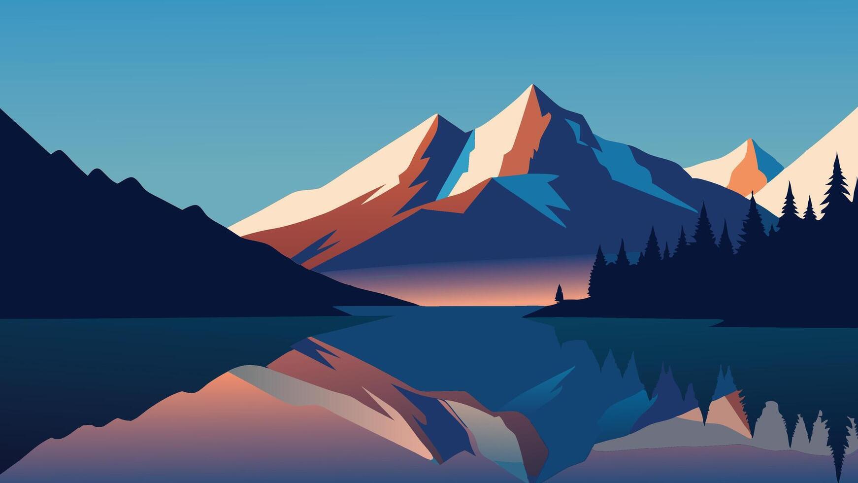Lake Gleam Vector Art, Icons, and Graphics for Free Download