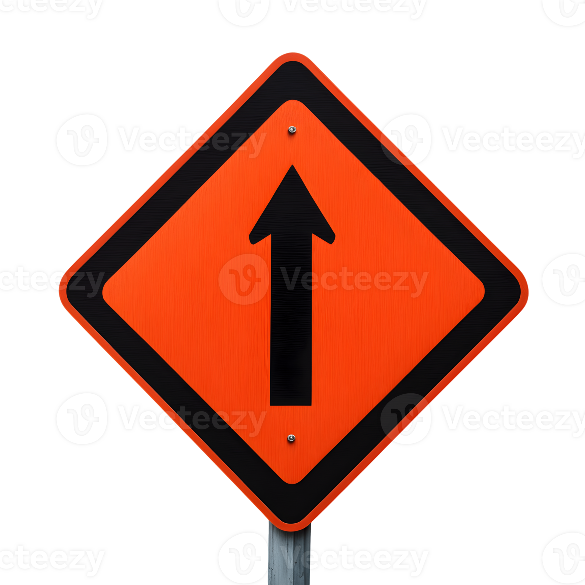 Traffic Arrow Sign Indicating Isolated on Transparent Background ...