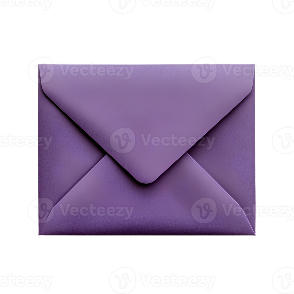 Purple Envelope , Transparent Background, Clean Design, purple envelope, Sealed Rectangular ...