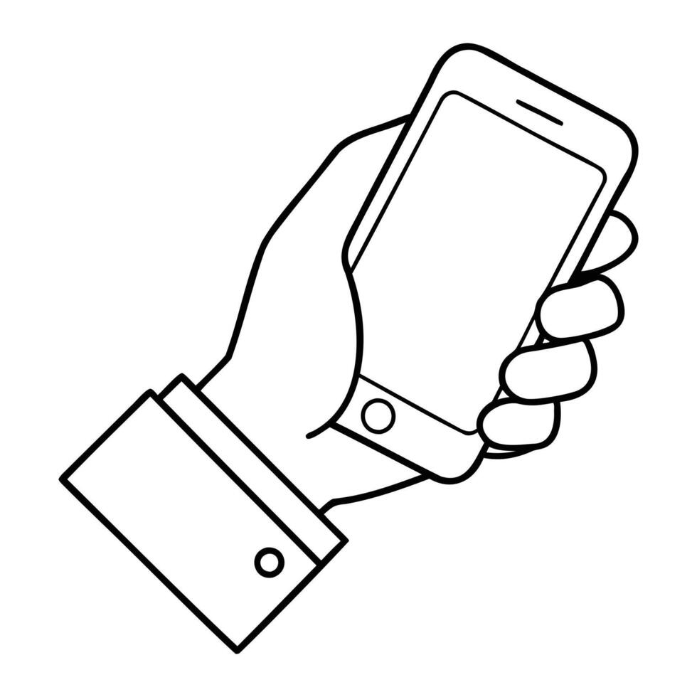 Hand holding smartphone 50764862 Vector Art at Vecteezy Hand holding smartphone 50764862 Vector Art at Vecteezy